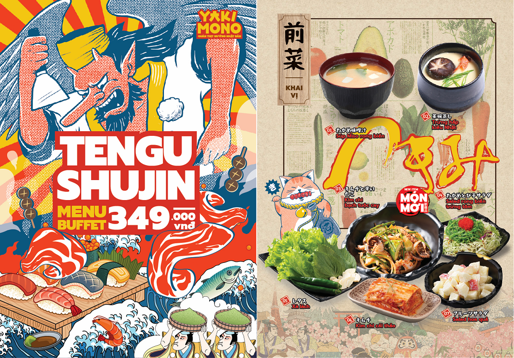 Menu Tengu Shujin Buffet Yakimono